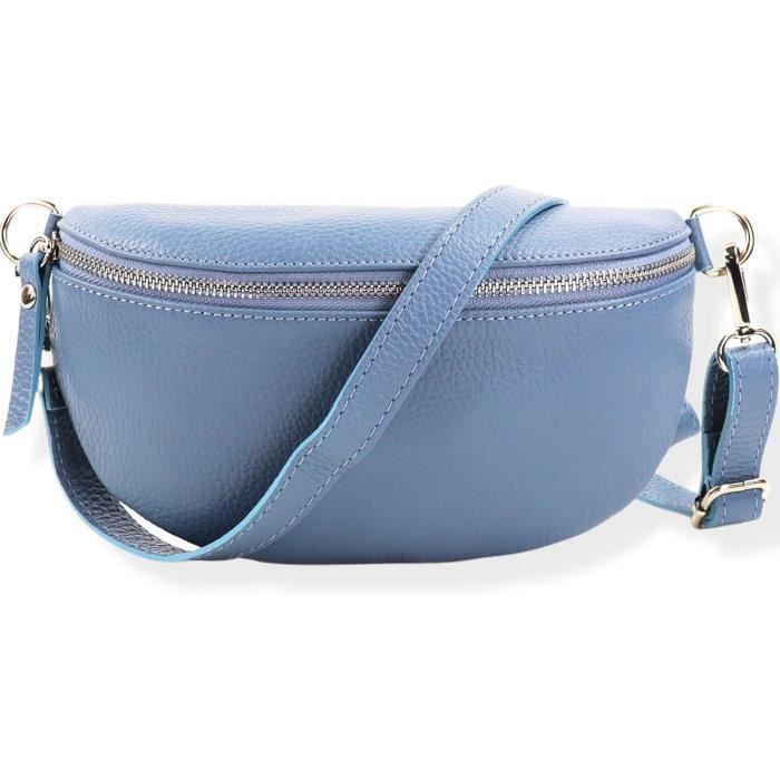 Sac Banane Pour Femme En Cuir Véritable Élégant Avec 2 Ceintures À ...