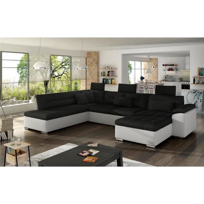 Canape Convertible Noir Et Blanc