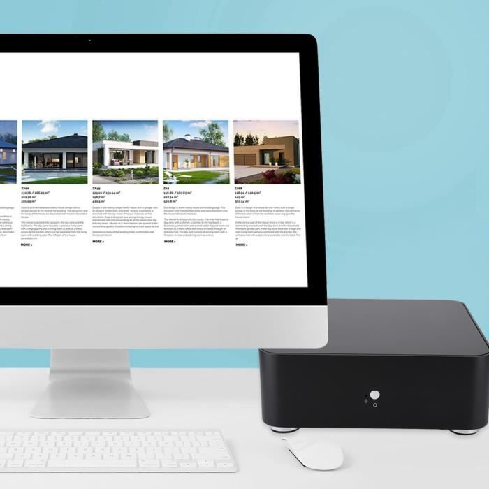 GOTOTOP Mini ITX Mini boîtier d'ordinateur ITX boîtier en alliage d ...