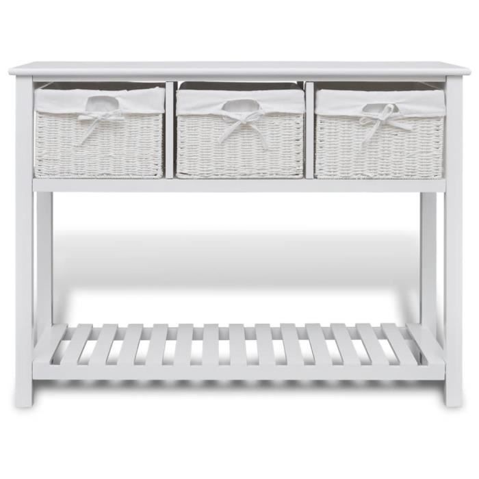MAD Buffet de rangement Blanc - GOT7685588776221 - Cdiscount Maison