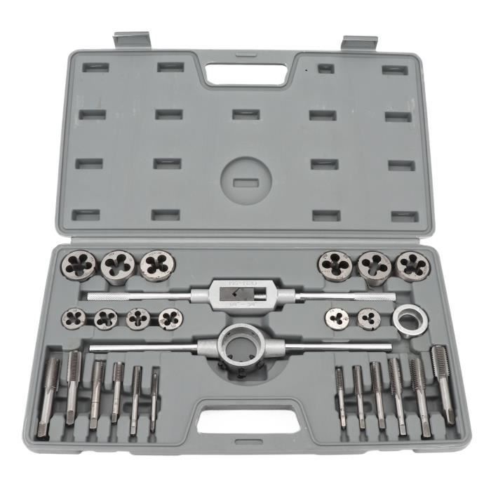 HURRISE jeu de filières de taraudage M5- Jeu de filières de taraudage métrique M5- Kit d'outils ...