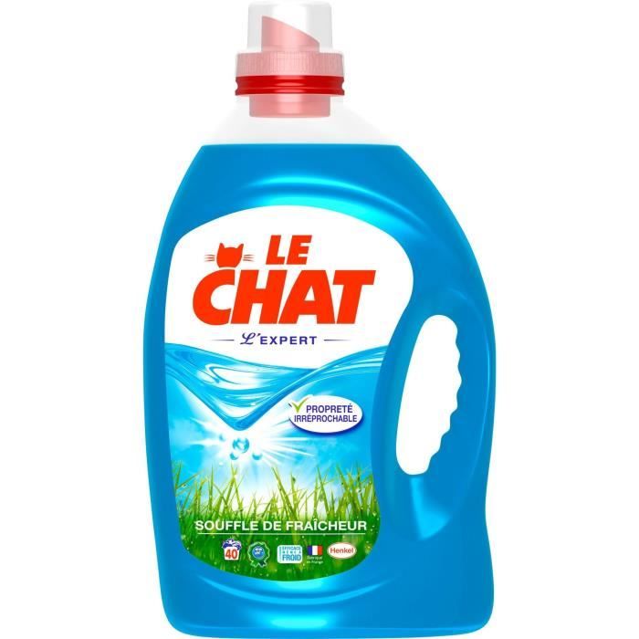 LE CHAT Lessive liquide Souffle Fraicheur - 3L - Cdiscount Au quotidien