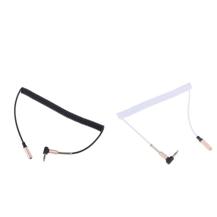 ACCESSOIRES POUR CABLE 2Pieces 3.5mm mâle à ligne audio femelle ...