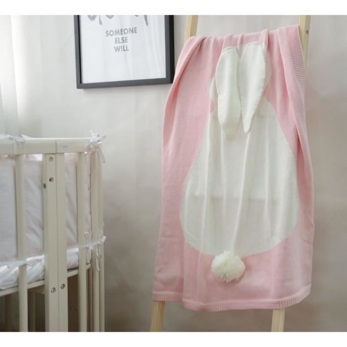Bébé Plaid polaire microfibre lapin rose bleu noir jaune marron ...