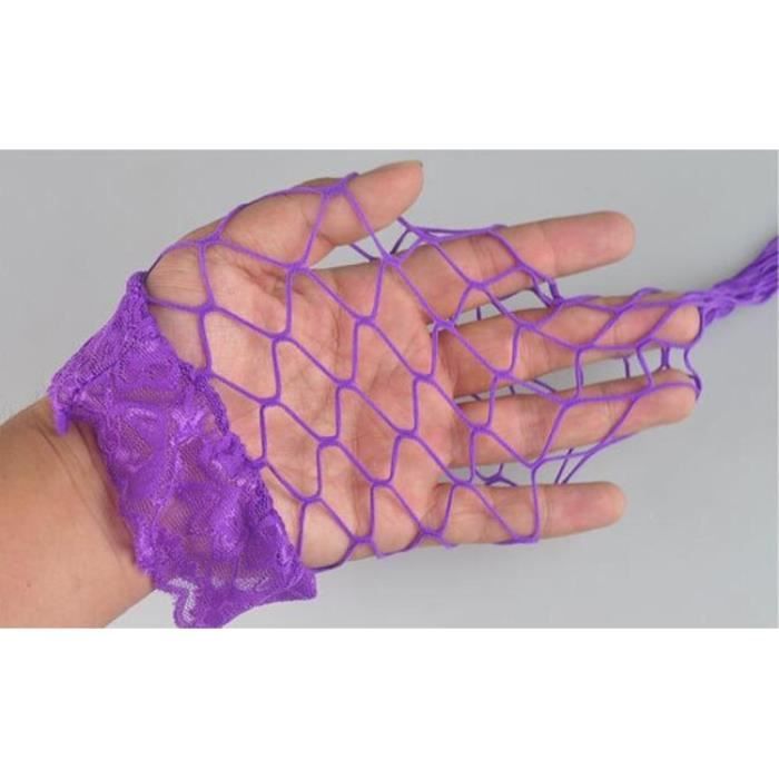 Bas en résille transparent pour femmes - Type Purple - Lingerie ...