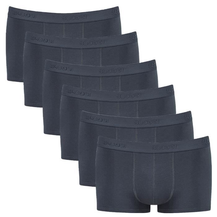 Sloggi Boxers Hommes 24/7 - lot de 6 Stormy grey - Cdiscount Prêt-à-Porter