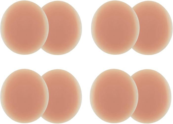 6 Paires Cache Teton Rond Sexy Invisible Réutilisable en Silicone ...