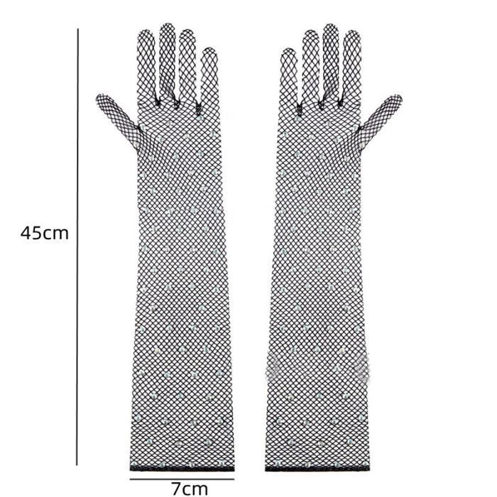 Gants en maille creuse à cinq doigts avec biscuits commandés, mitaines ...