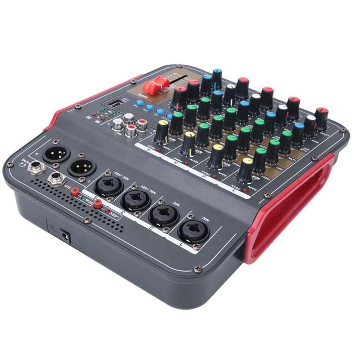 Table De Mixage Audio Portable 4 Canaux Console De Mixage Système De ...
