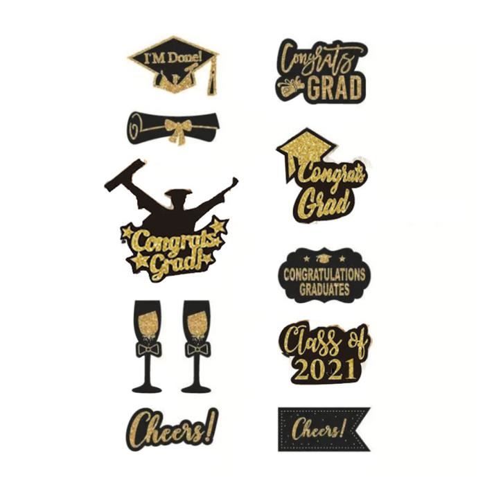 Graduation Cake Toppers Wrapper 2021 Félicitations Grad Grad Apéritif ...