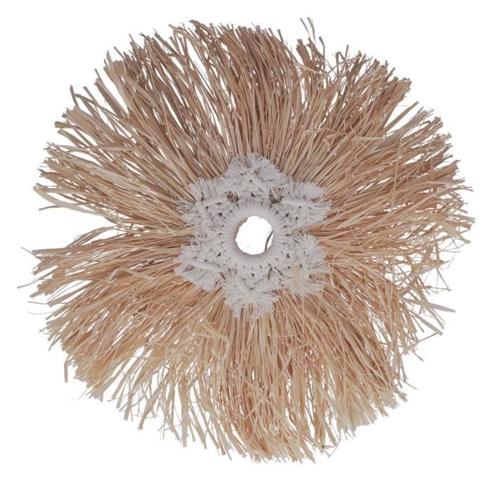 Qiilu décor de fil de raphia Paniers muraux en raphia décoration ...