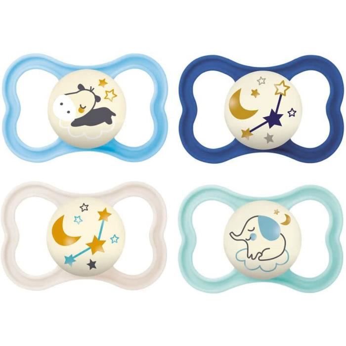MAM Night MAM Air Lot de 4 tétines 16 + MAM Air Night MIx Neutre -- Lot ...