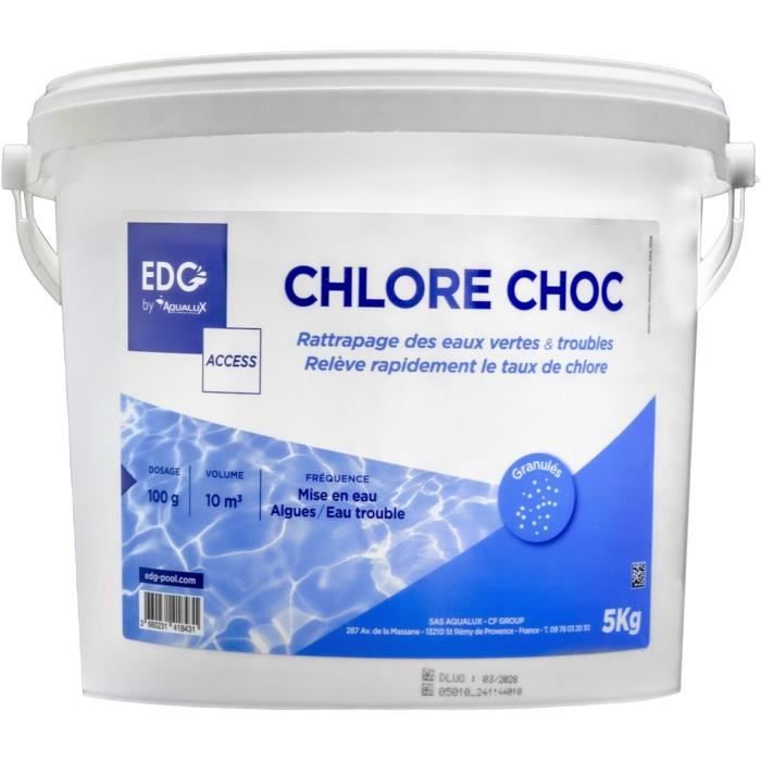 Chlore Choc Piscine - Action Rapide - Pastilles Spécial Eau Verte ...