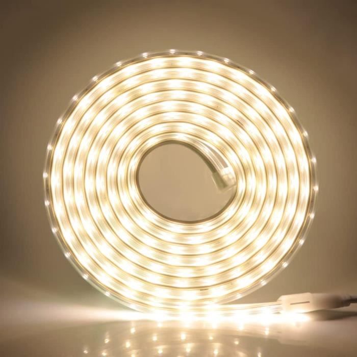 220V Ruban À Led Avec Interrupteur, Double Rangée Bande Led,120 Leds-M ...