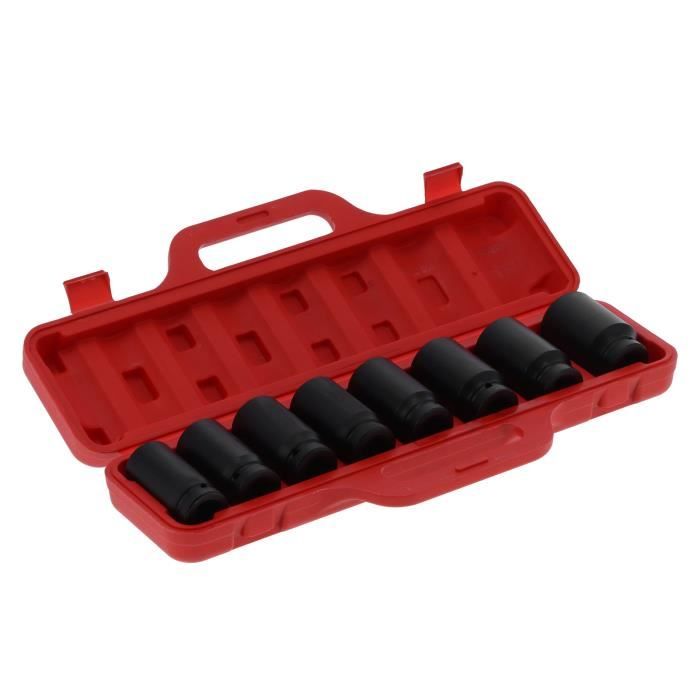 NEUF Coffret outillage Douilles à Choc Hexagonale, Jeu de Douilles à Impact 6 Pans Outil de ...