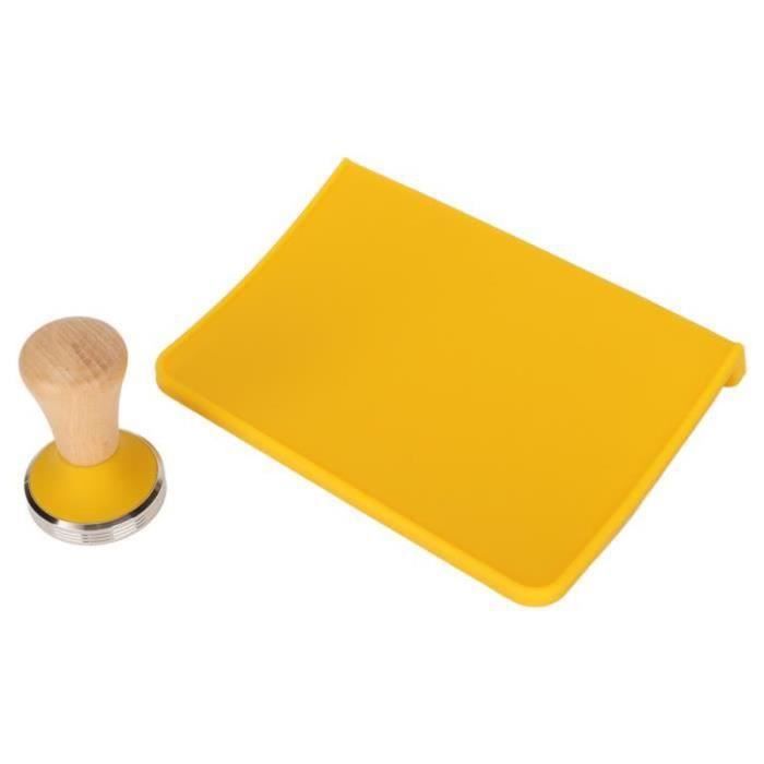 Zerone Tamping Mat 2Pcs Beech Wood Handle Tamper Pad for Home art ...