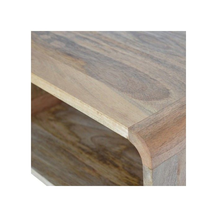 Elegant Space-Saver: Wall Mounted Round Chestnut Bedside - Cdiscount Maison