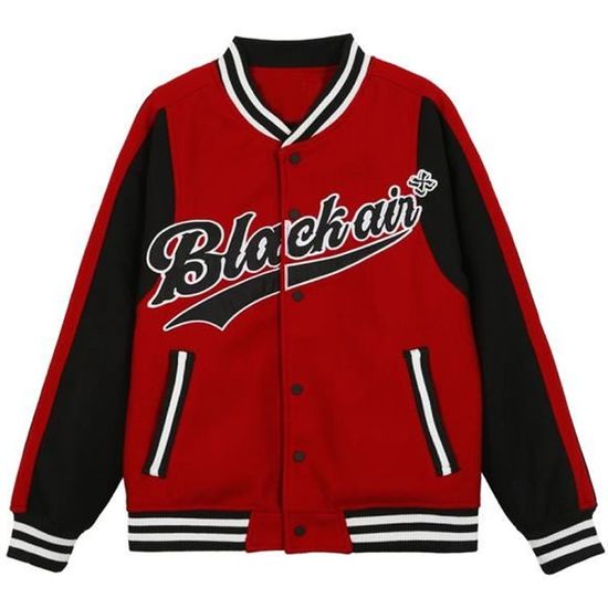 Minetom Blouson de Baseball Homme Manteau Varsity Jacket Patchwork ...