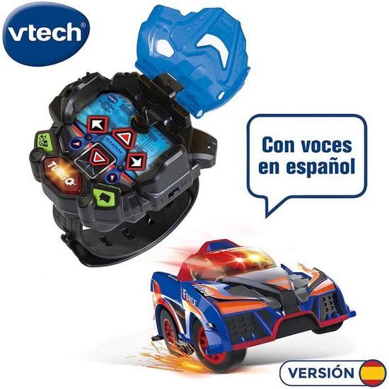 VTech - Turbo Force Racer Bleu Mini Voiture télécommande Rechargeable ...