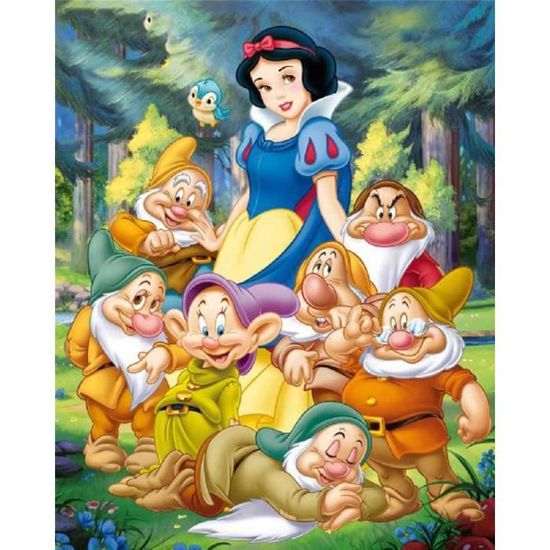 5D Diamond Painting Complet Broderie par Numéros, Dessin animé, Blanc ...