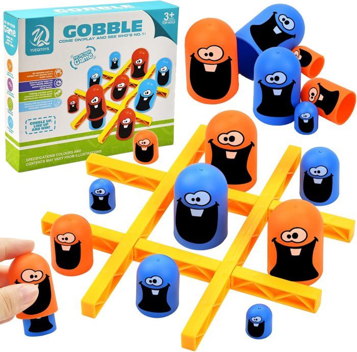 Jeu Big Cover Small Tic Tac Toe,Jeu Interactif Parent-Enfant,Jeu De Société Blue And Orange ...