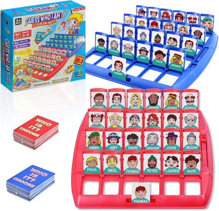 Qui est-ce,Jeu de devinettes amusant,Jeu de société,Qui est-ce,Jeu ...