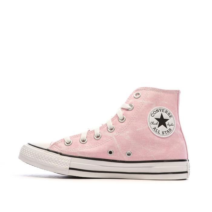 Baskets Roses Femme Converse All Star Washed Rose - Cdiscount Chaussures