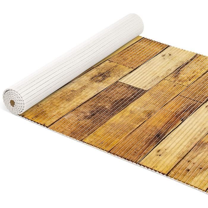 Tapis de bain en mousse souple-Antidérapant-Marron-200x65 cm[3368 ... Tapis de bain en mousse souple-Antidérapant-Marron-200x65 cm[3368 ...