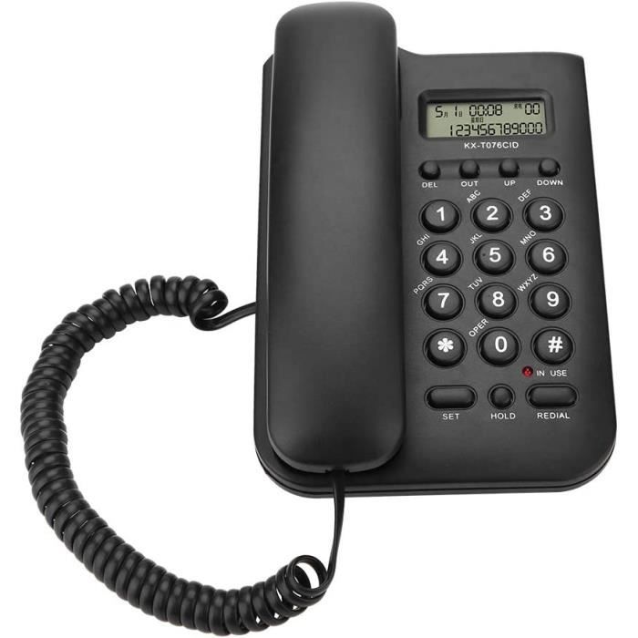 Téléphone filaire classique avec identification automatique du double ...