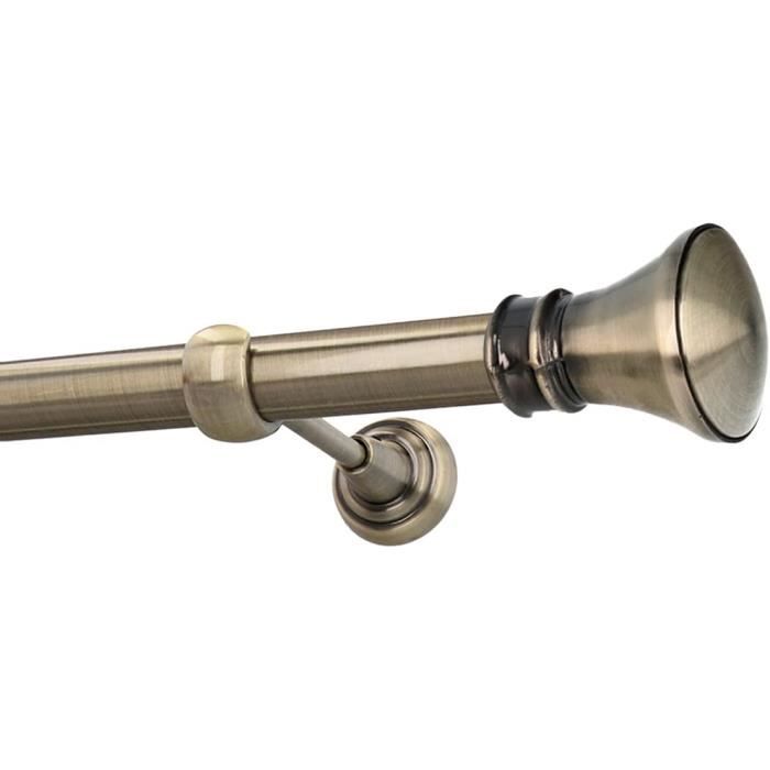 25mm Kit de tringle a rideau Metal Fixation murale Laiton Antique 160 ...