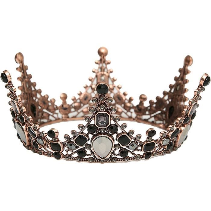 Vintage Baroque Reine Couronne Couronne Topper pour Mariage Diadème de ...