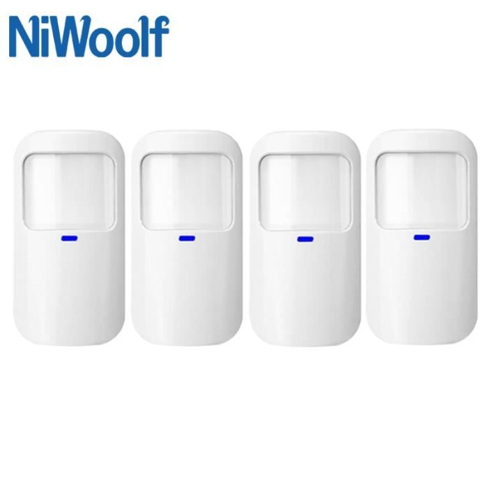 4 PIÈCES - Détecteur infrarouge sans fil 433MHz pour alarme de sécurité ...