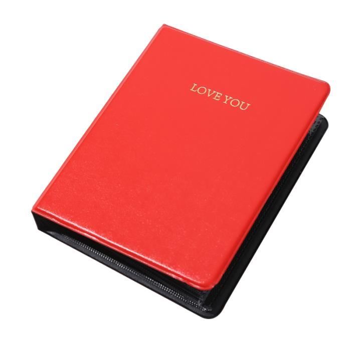 Rouge Album Photo 64 pochettes Polaroid, Mini étui pour Photo ...