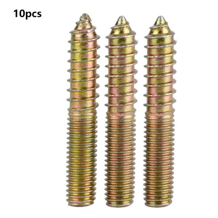 Vis de cheville, 10 pièces 10 * 60mm vis de cheville connecteur de ...