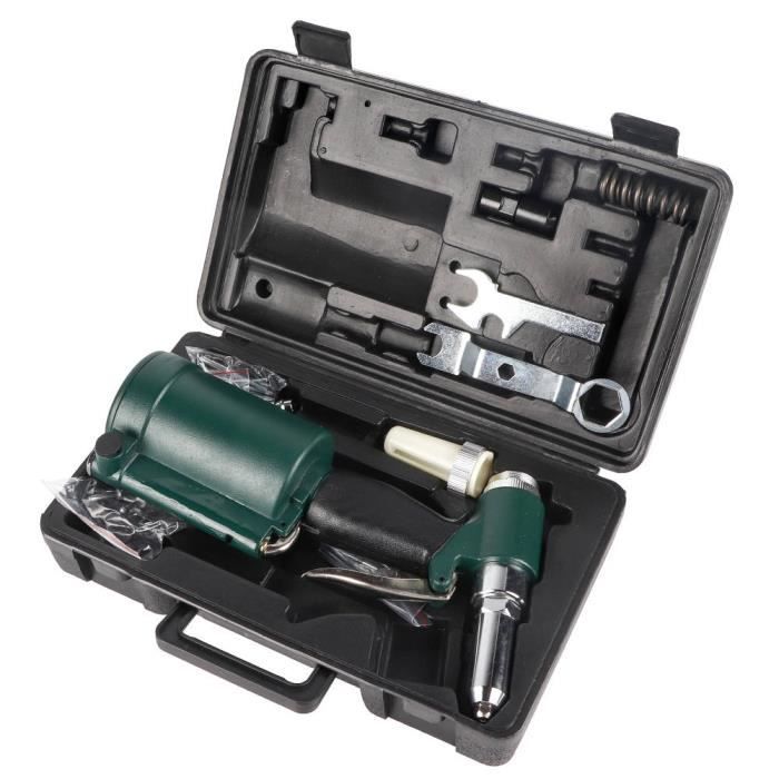 Ensemble de kit pneumatique de riveteuse pneumatique de pistolet de rivet de Pop hydraulique d ...
