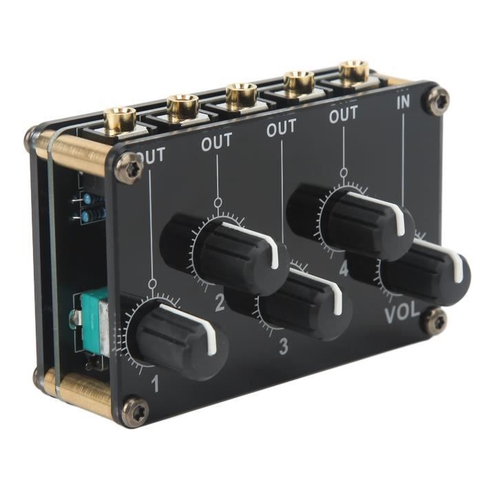 Garosa Mini mélangeur Audio stéréo Table de Mixage Audio, Mini Table de ...