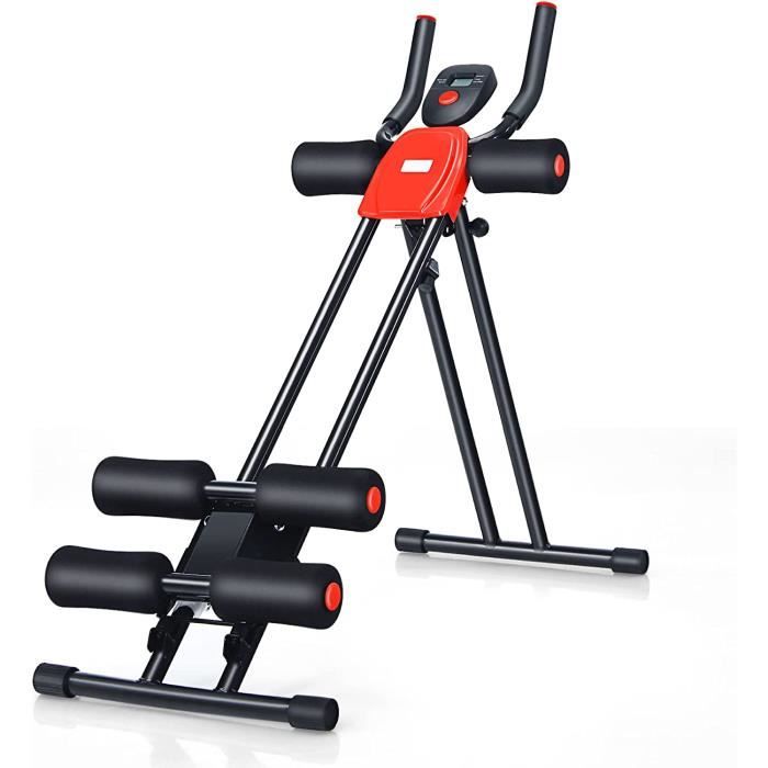 GOPLUS Appareil à Abdominaux, Machine d’Entraînement Abdominale Pliante, Équipement d ...