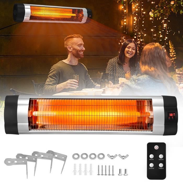 HENGMEI Chauffage extérieur Infrarouge Radiateur rayonnant, Chauffage ...