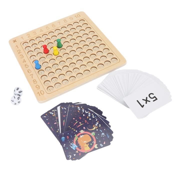 HURRISE tableau de table de multiplication en bois Tableau de ...
