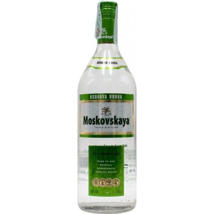 MOSKOVSKAYA VODKA - 1000 ML - La cave Cdiscount