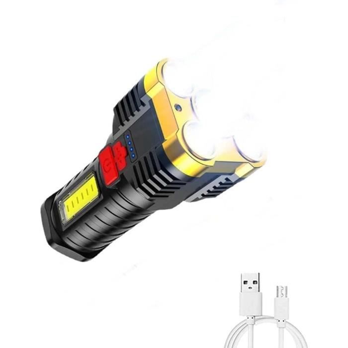 Five-Nuclear Explosion Led Flashlight Strong Light Rechargeable Super ...