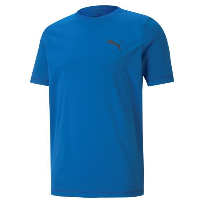 Puma T-Shirt Homme - uni, Bleu - Cdiscount Sport