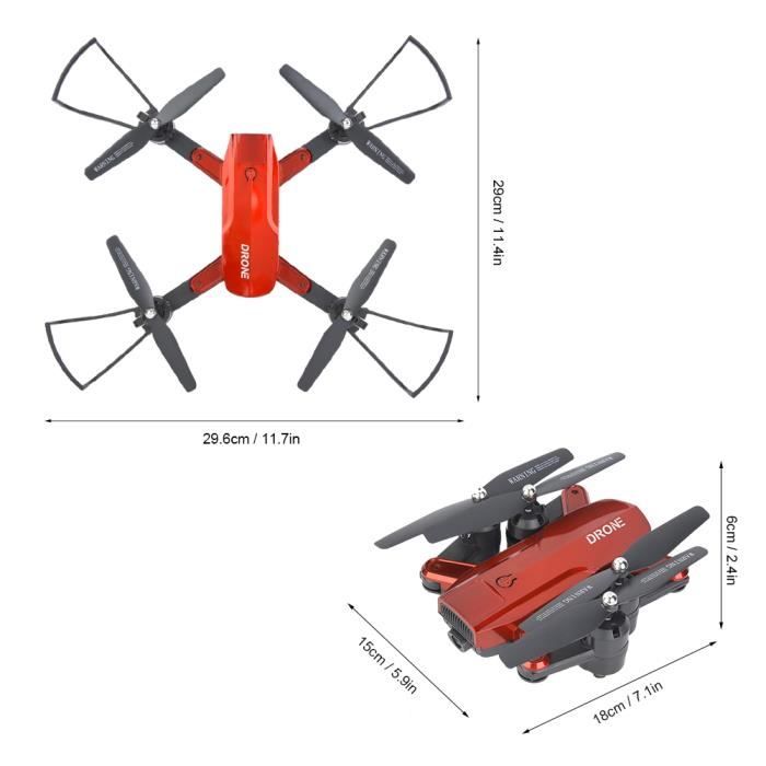 Quadricoptère optique caméra pliable 500W HD Drone RC (caméra grand ...