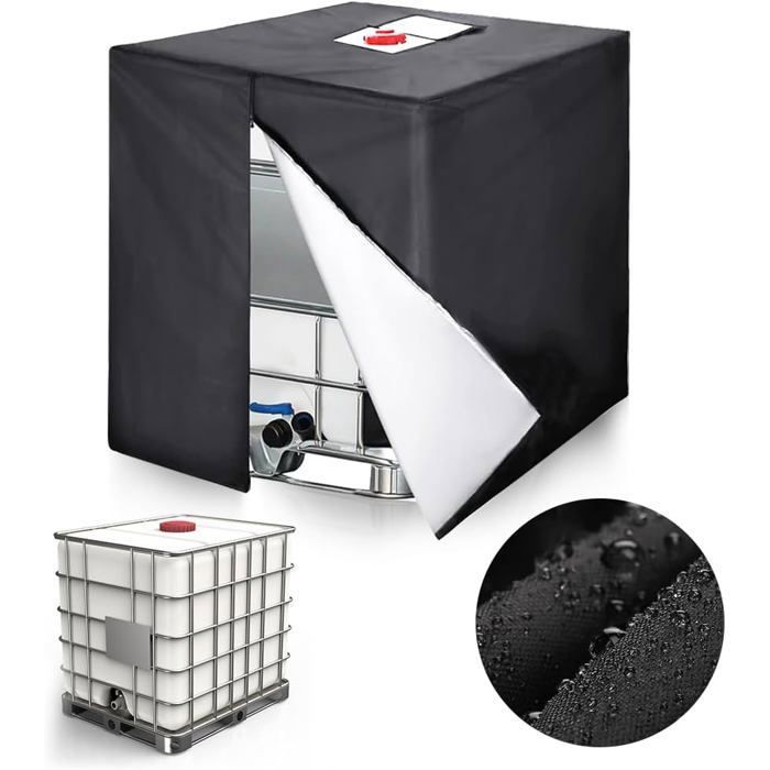 2PCS Bâche de protection pour réservoir d'eau IBC 1000 L - Film anti-UV ...