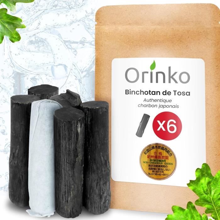 Binchotan Japonais De Tosa X6 (150G, 25G X 6) | Authentique Charbon Actif Binchotan Traditionnel ...
