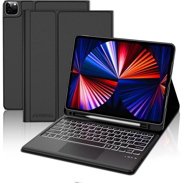Clavier Avec Touchpad Pour Ipad 12.9" 2022, Ipad 6-5-4Eme Generation ...