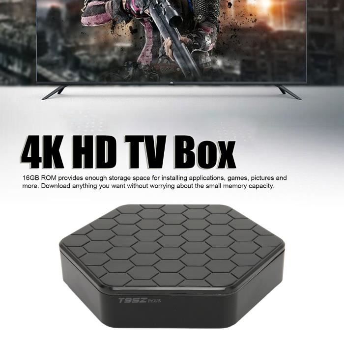 BOY TV Box 2 Go de RAM 16 Go de ROM 4 cœurs 64 bits Prise en charge 4K ...