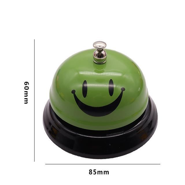 CLOCHE DE SERVICE,Green smiley 85MM--Cloche de noël, cloche'appel ...