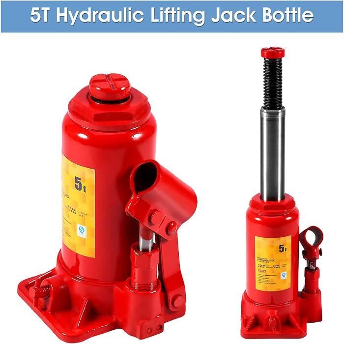 Cric Bouteille Hydraulique Cric Hydraulique 5T, Cric pour Caravane Cric ...