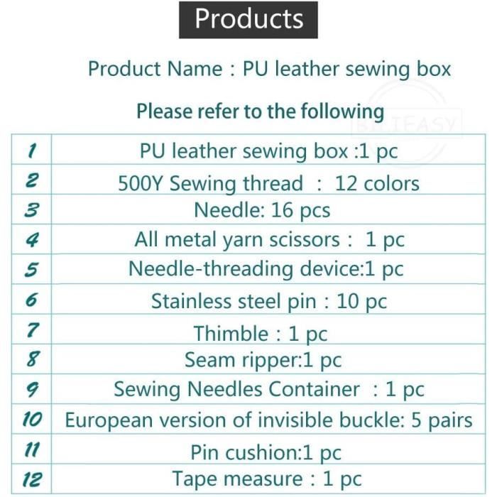 Mini Kit De Couture 51 Pièces Pour Adultes - Violet[T5126] - Cdiscount ...